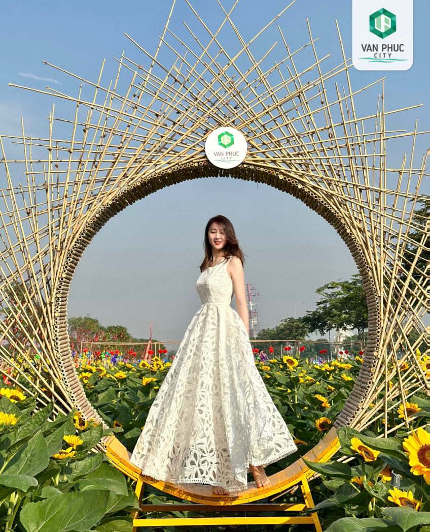 Vườn hoa Hướng Dương Vạn Phúc City - Khu đô thị Vạn Phúc City